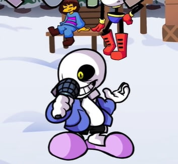 FNF: Amor vs Sans in X Spilt Remix - Play FNF Mod Online