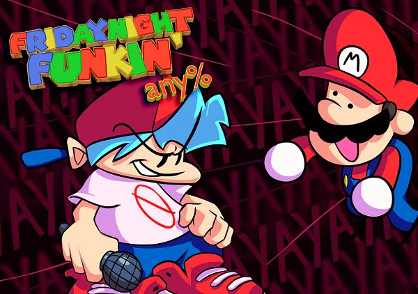 FNF Any Percentage vs Speedrunner Mario - Play FNF Mod Online