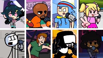 FNF : Cosmic mais à chaque tour un nouveau personnage le chante en ...