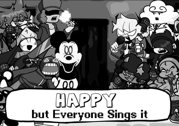 FNF: Feliz pero todos cantan por turnos - Juega FNF Mod en línea