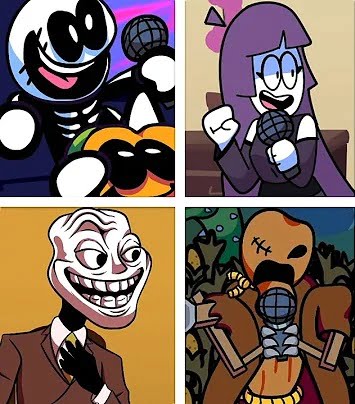 FNF: Sur, pero todos se turnan para cantarlo - Juega FNF Mod en línea