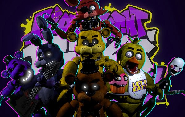 FNF vs FNaF (vs Freddy, Chica, Foxy, Bonnie) Online 🔥 FNF Mods Game ...