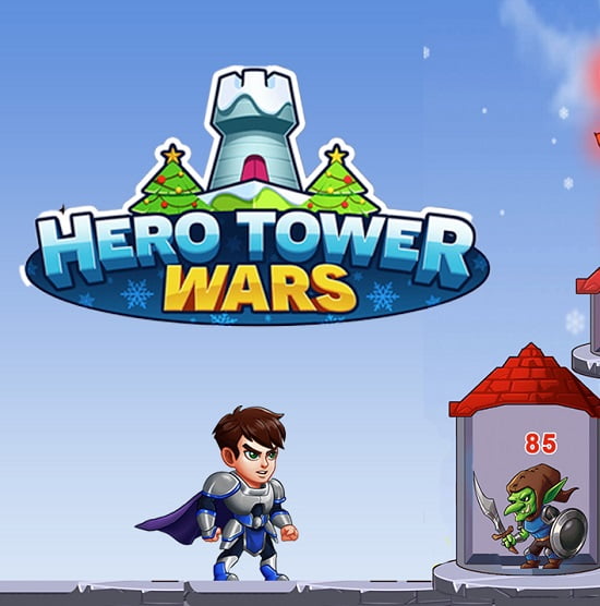 Hero Tower Wars Online 🔥 Puzzle Game - Play at Y9FreeGames