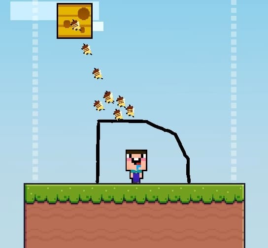 Noob vs Bees Online 🔥 Juego de rompecabezas - Juega en Y9FreeGames