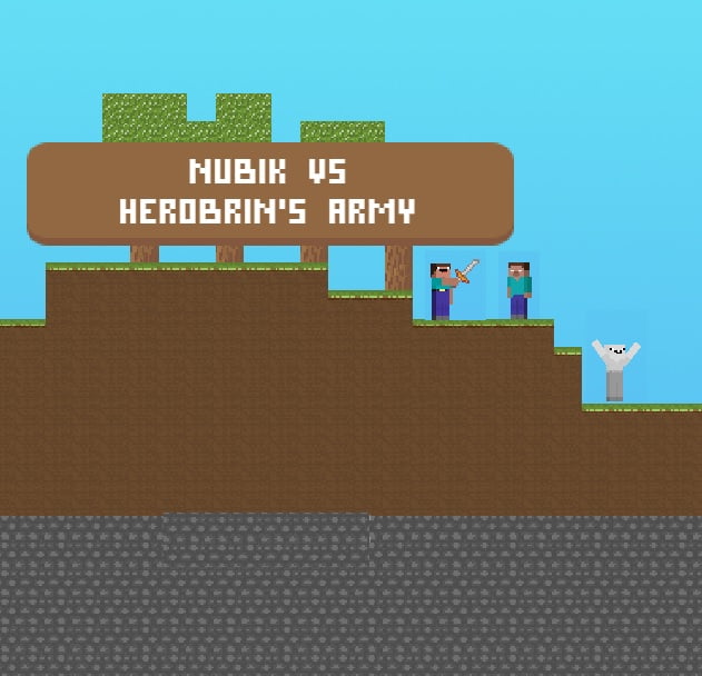Nubik vs Herobrin’s Army Online 🔥 Minecraft Game - Play at Y9FreeGames
