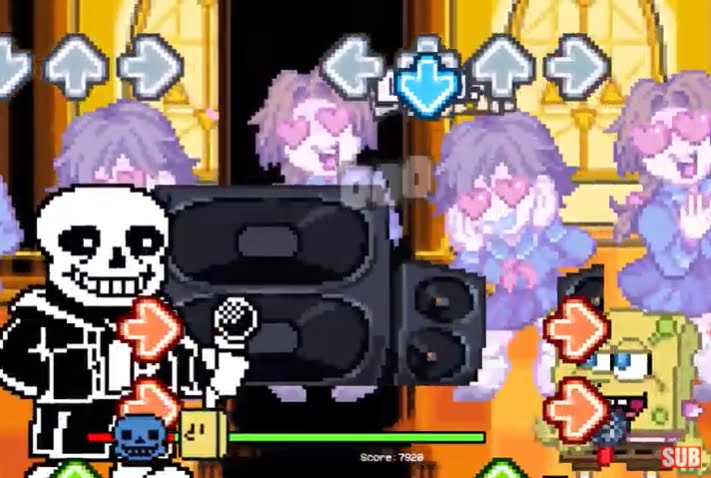 Sponge Night Funkin (FNF Bob Esponja Calça Quadrada) Online 🔥 Jogo FNF ...