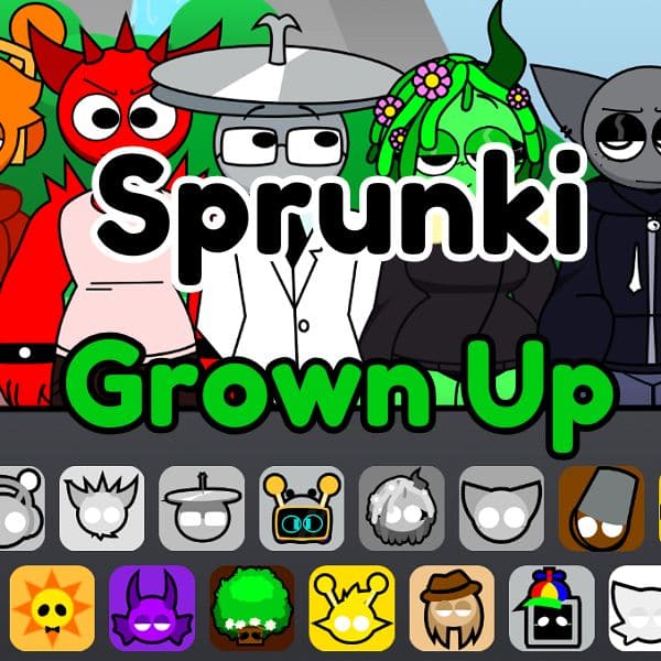 Sprunki Grown Up ️‍🔥 Play Sprunki But Grown Up Mod Online
