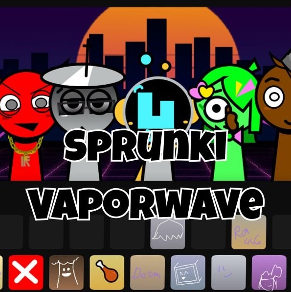 Sprunki Vaporwave Mod Онлайн 🔥 Гра Sprunki - Грати на Y9FreeGames
