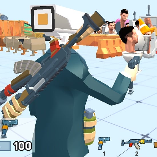 You vs 100 Skibidi Toilets Online 🔥 Skibidi Toilets Game - Play at Y9FreeGames